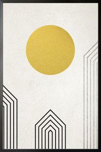 Graphical Gold and Silver no. 2 Poster - Artdesign