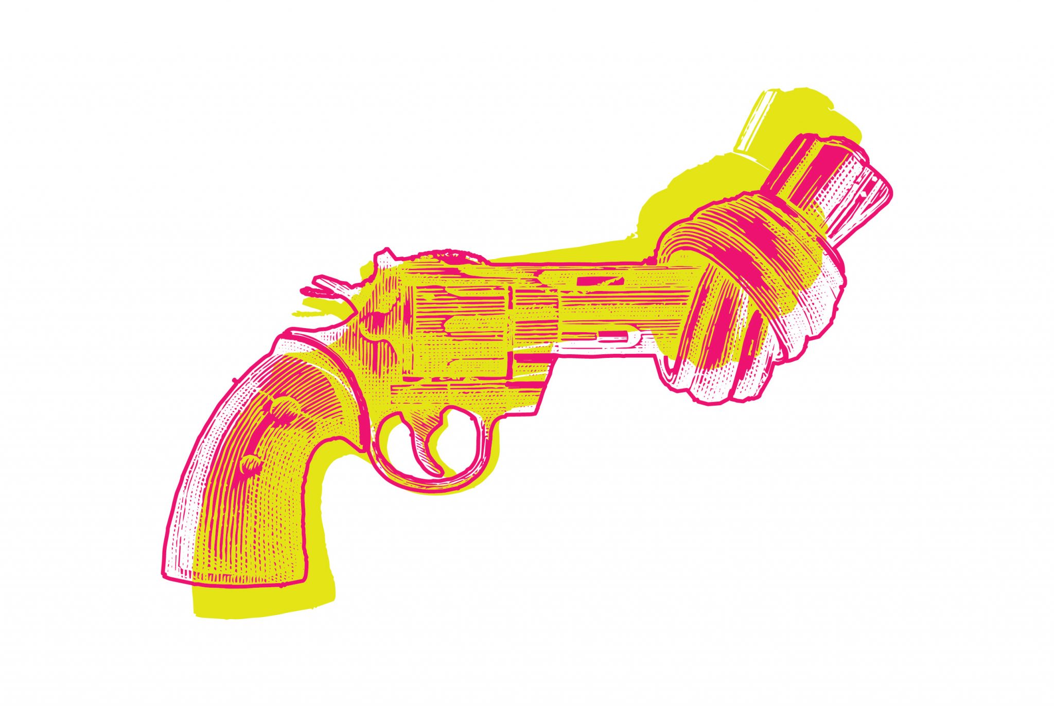 Non violence gun more effect poster - Artdesign