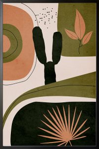 Drawn shapes and cactus no. 5 poster - Artdesign