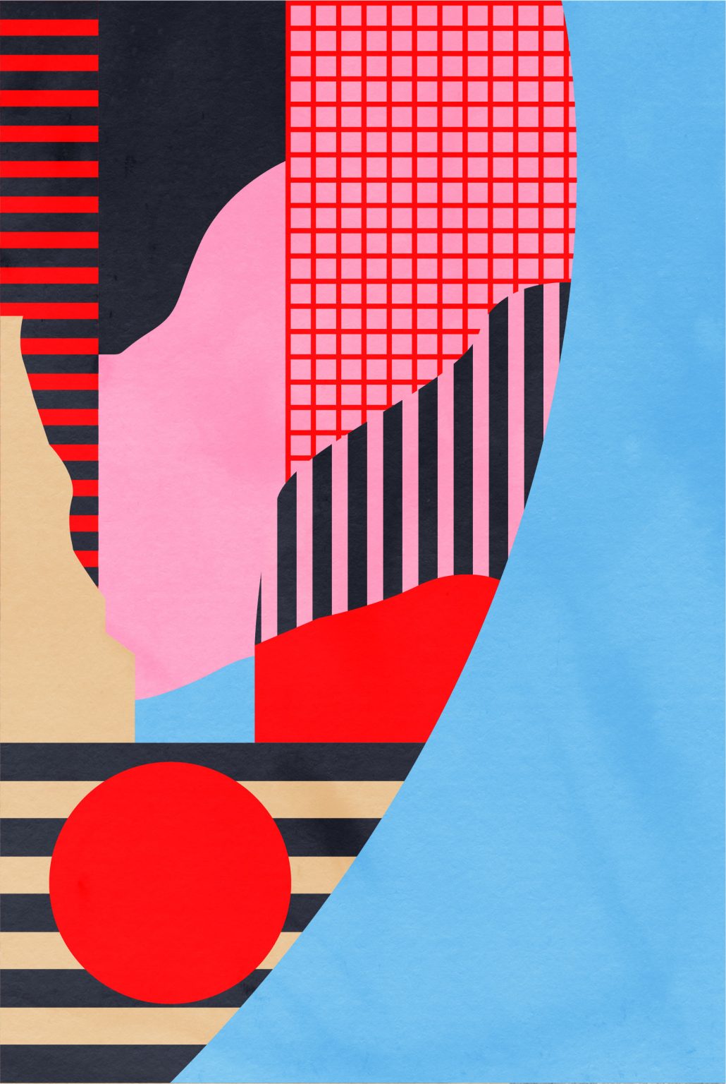 Abstract Collage no. 5 poster - Artdesign