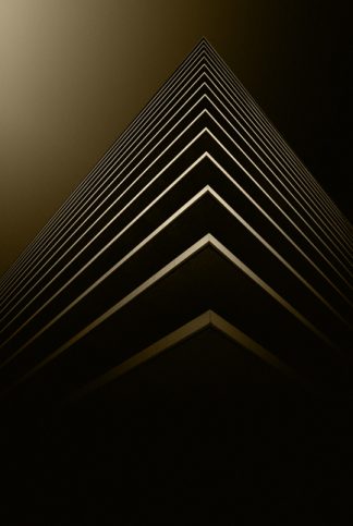 Abstract lines in black background poster - Artdesign