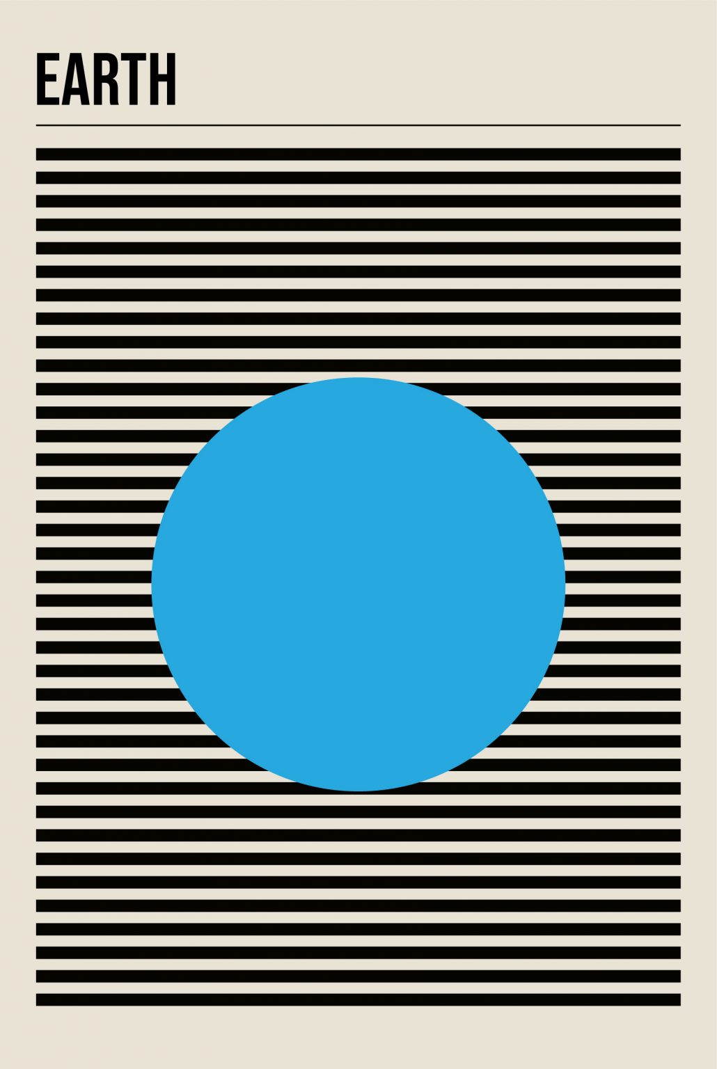 Earth minimal poster - Artdesign