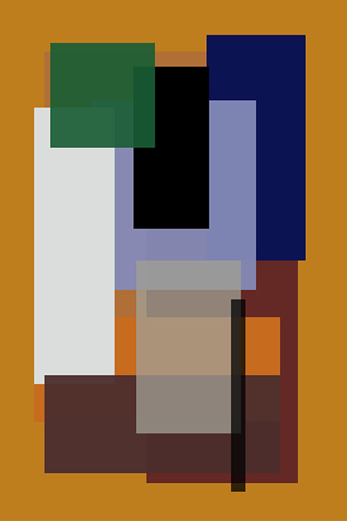 Pasted rectangles no1 poster - Artdesign