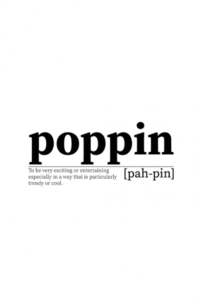 Poppin Poster Artdesign